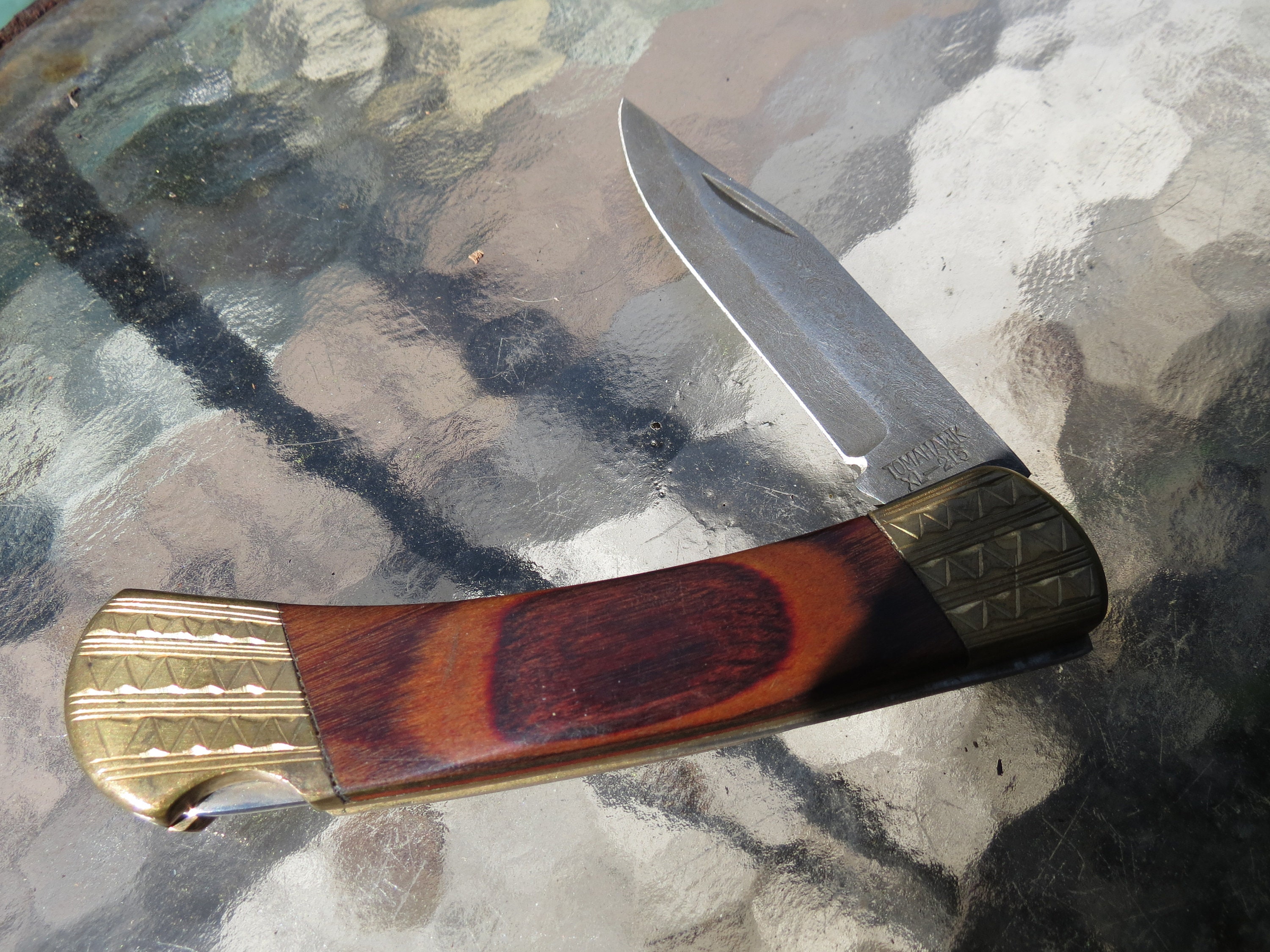 Tomahawk Brand Knife Damascus Pocket Knives Never Used | Etsy