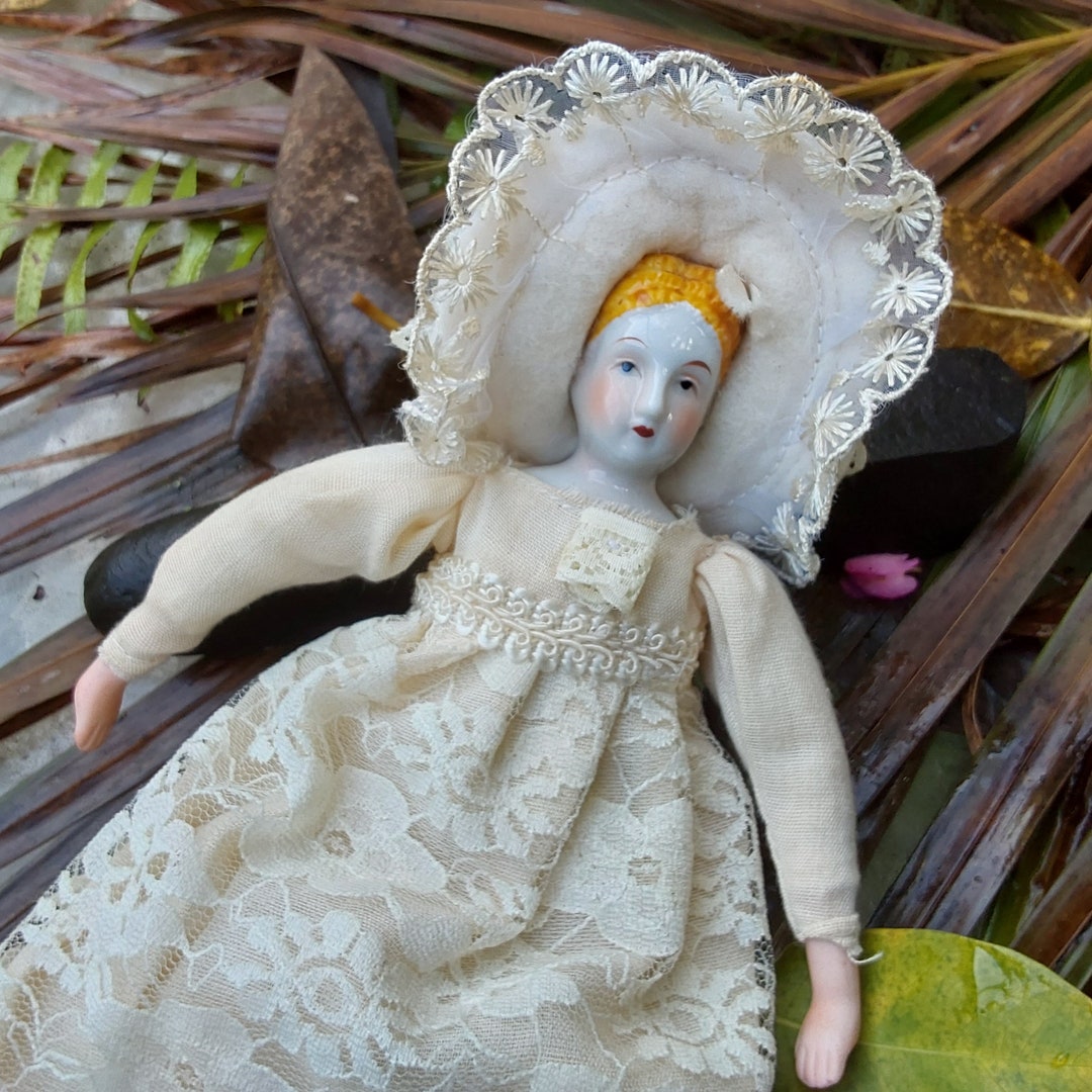 Antique Victorian Style Doll - Porcelain Head and Hands - Hand Made ...