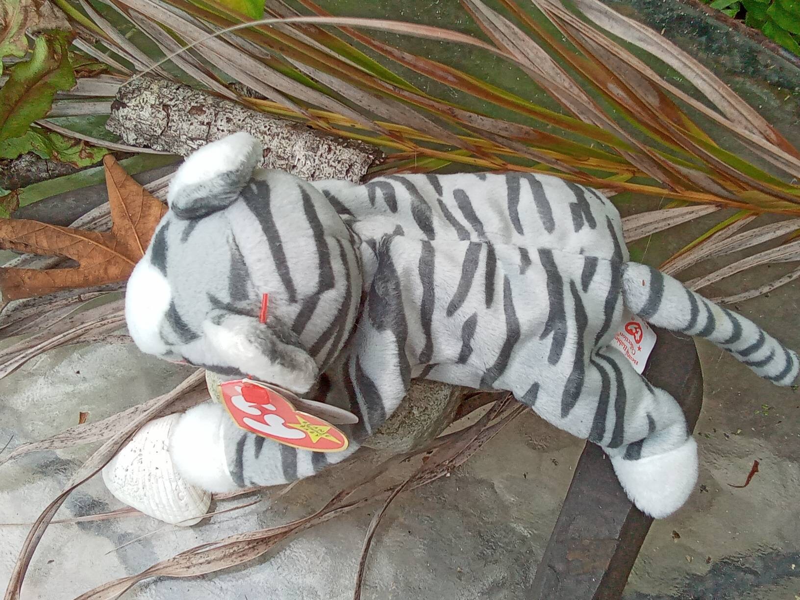 TY Prance Beanie Baby Grey Striped Cat Vintage | Etsy