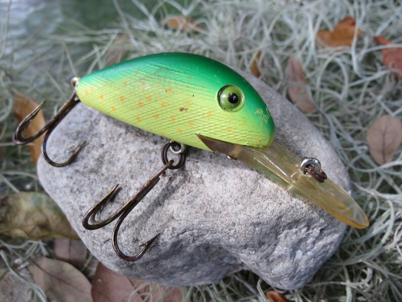 Rebel Super r Fishing Lure Antique Crankbait - Etsy