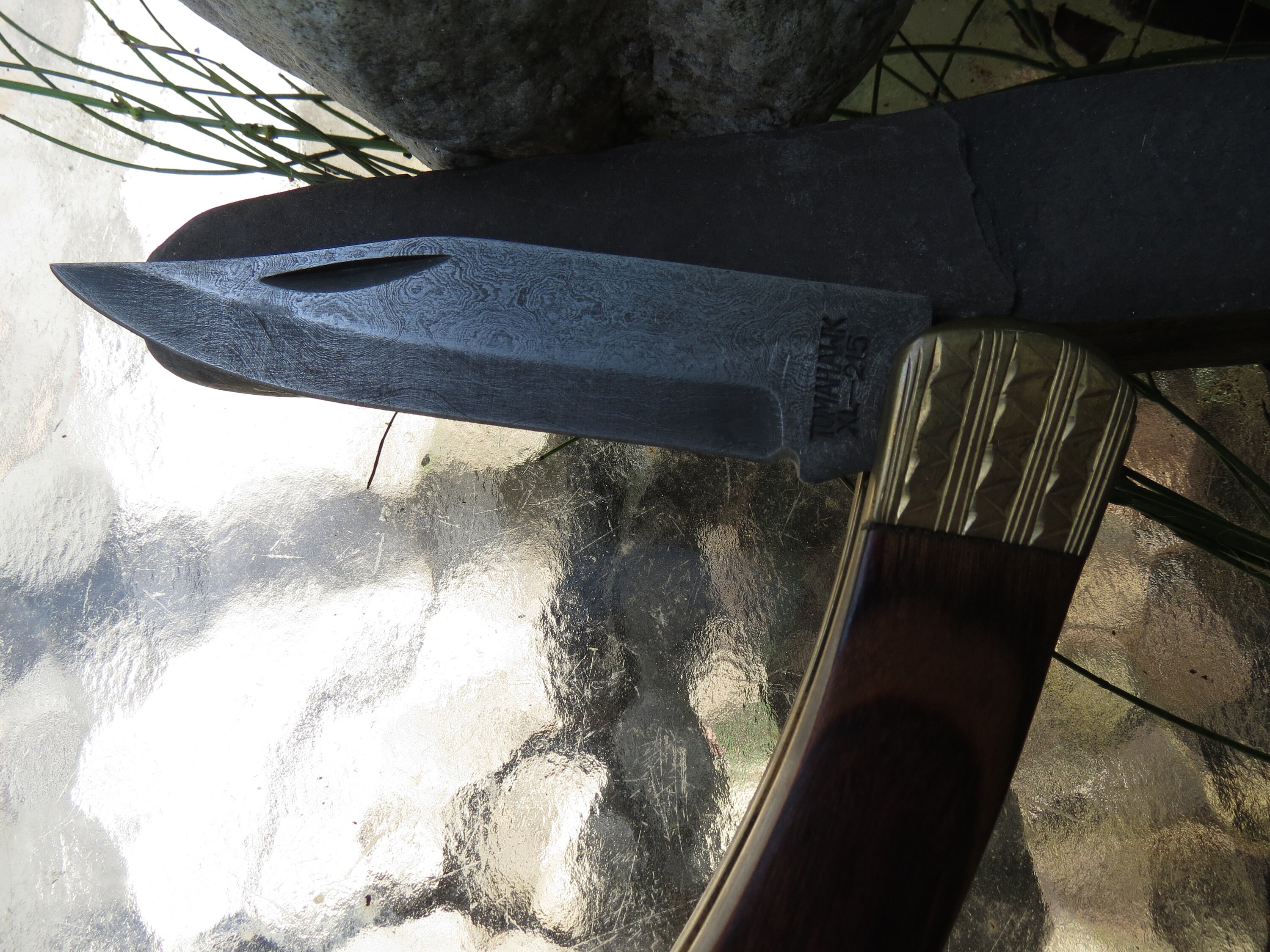 Tomahawk Brand Knife Damascus Pocket Knives Never Used | Etsy