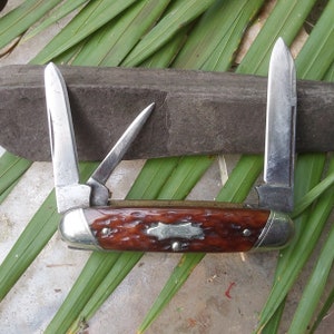 Remington UMC Knife - 3 Blade Rare Vintage Pocket Knife - 1924 to 1933 ...