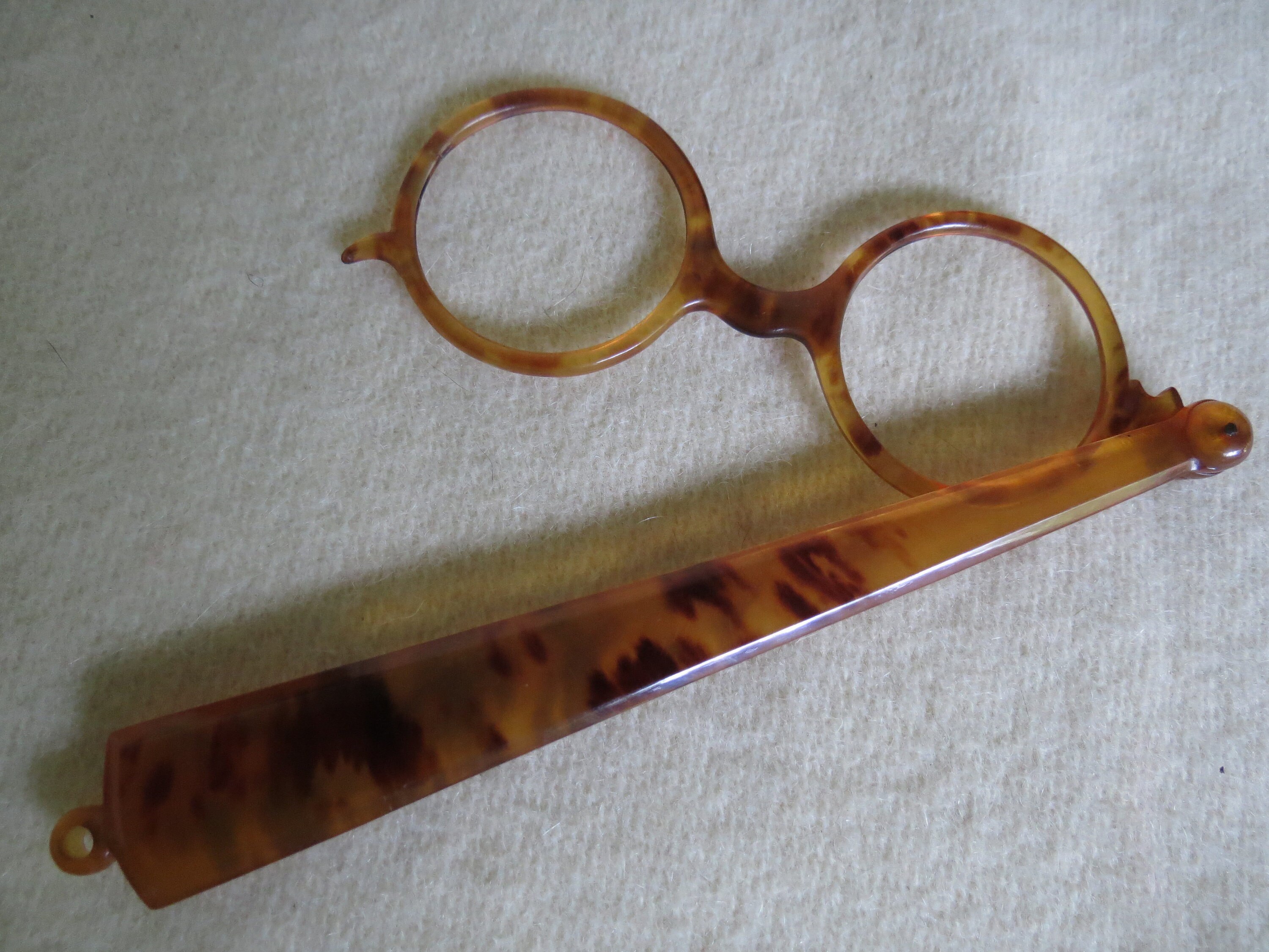 Folding Eyeglasses Victorian Faux Tortoise Lorgnette | Etsy