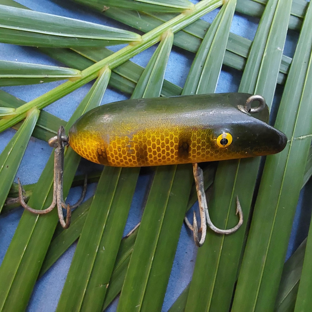 South Bend Bass Oreno - Antique Wood Fishing Lure - Old Wooden Fish ...