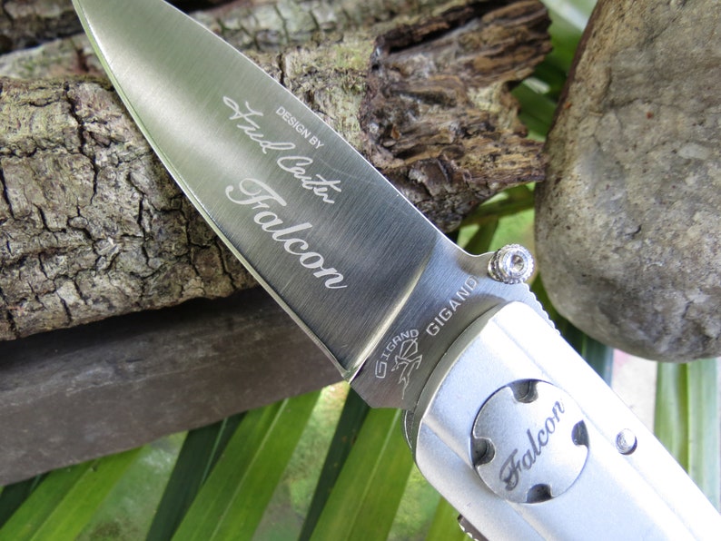 Gigand Falcon Liner Lock Knife Folding Pocket Knife Designed | Etsy