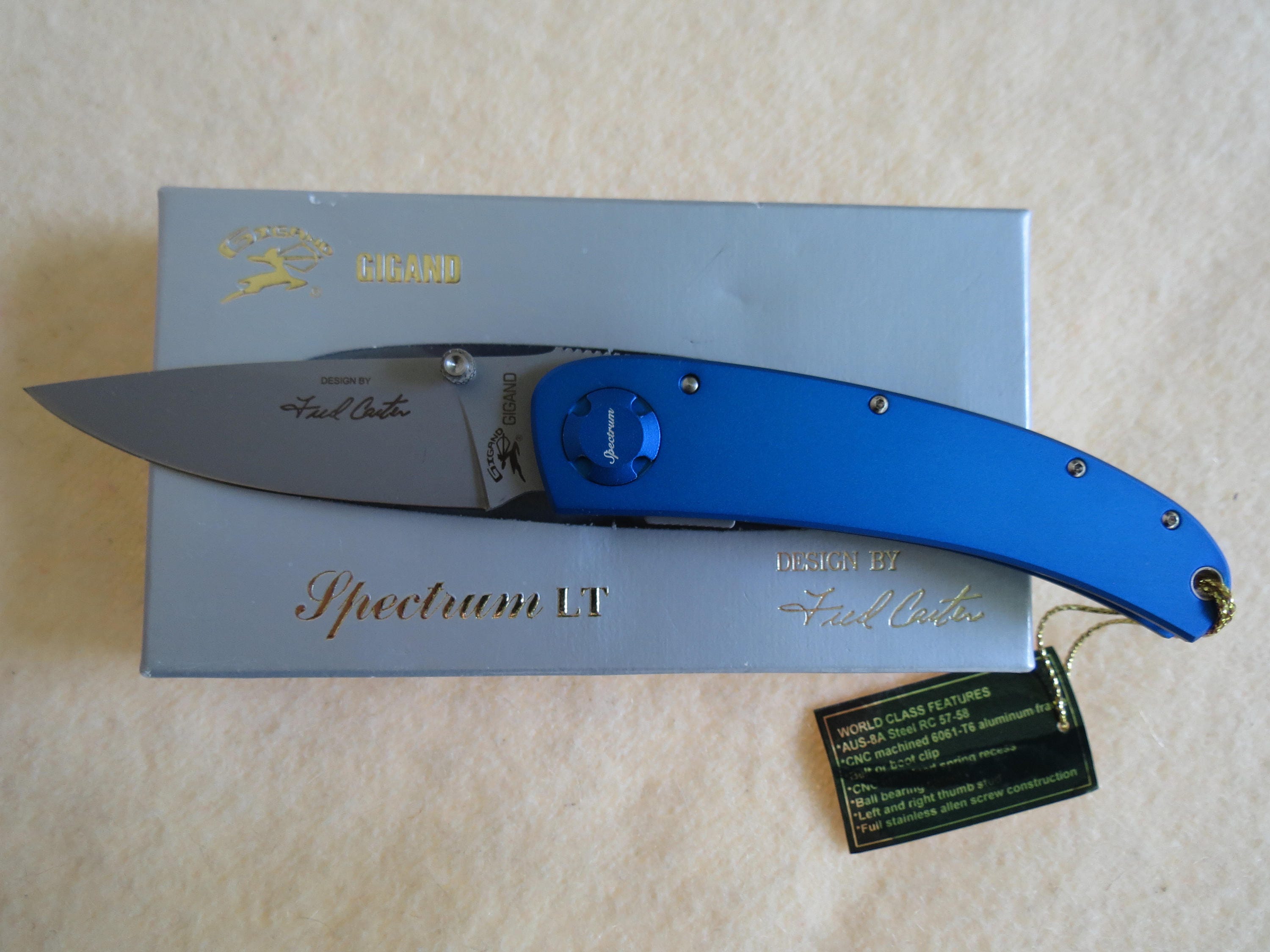 Gigand Fred Carter Knife spectrum Lt Folding - Etsy