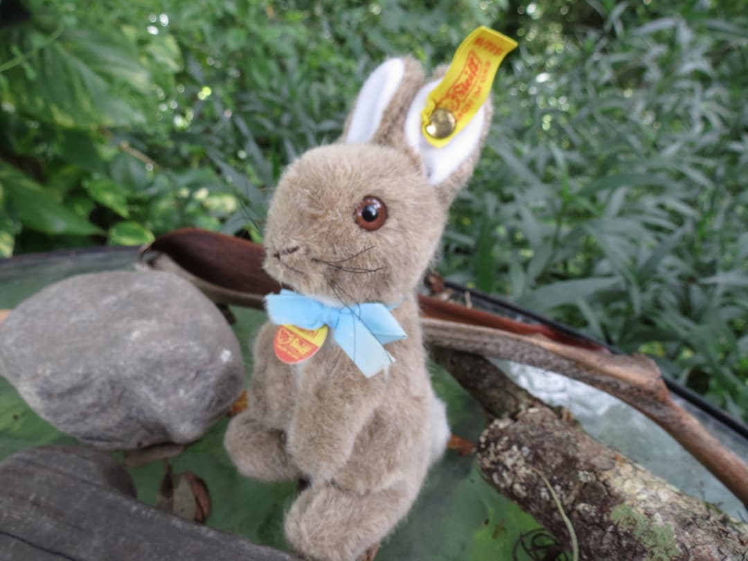 Cute Steiff Plush manni Bunny Rabbit Vintage Steiff Stuffed Toy Animal ...