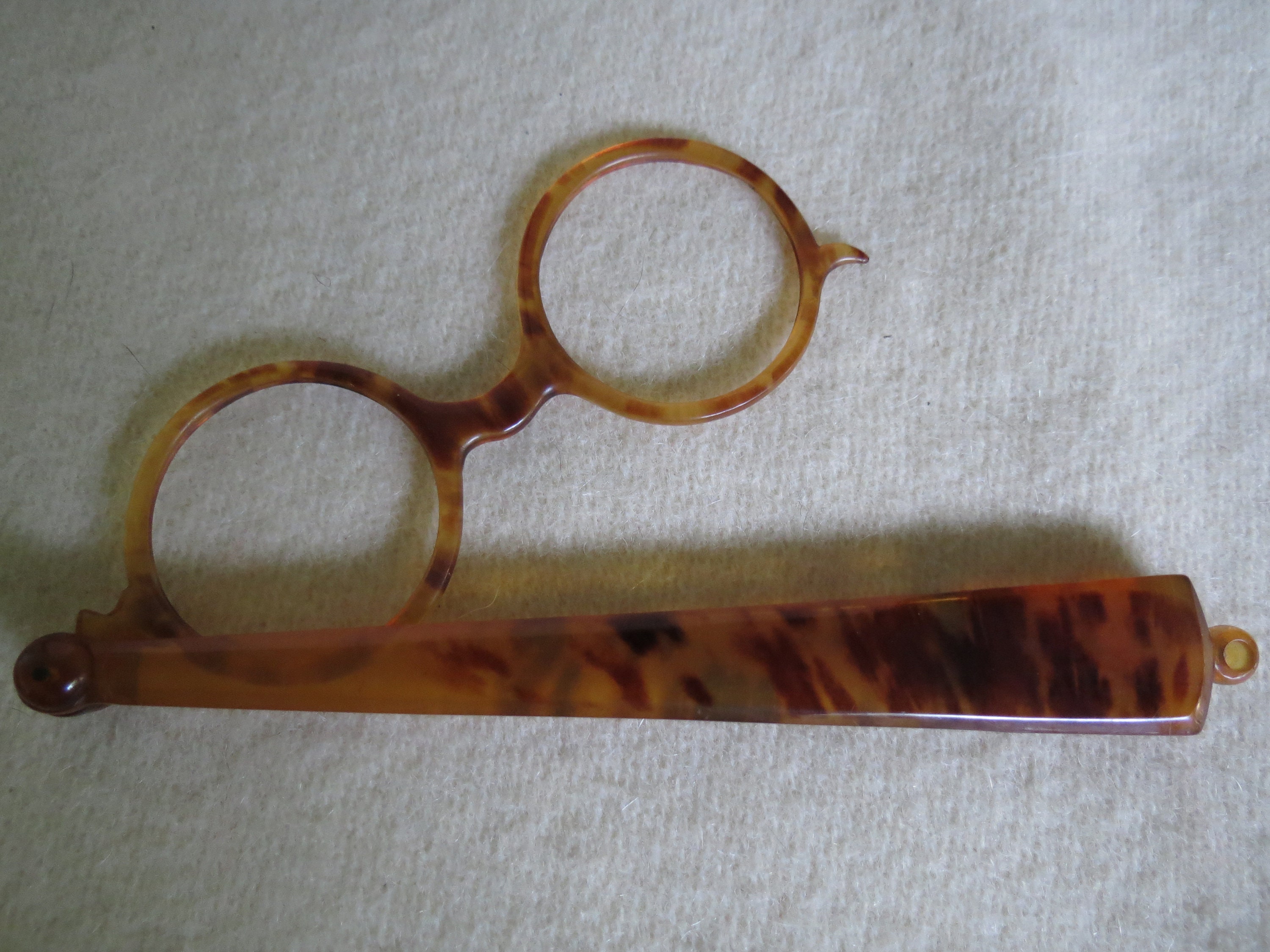 Folding Eyeglasses Victorian Faux Tortoise Lorgnette | Etsy