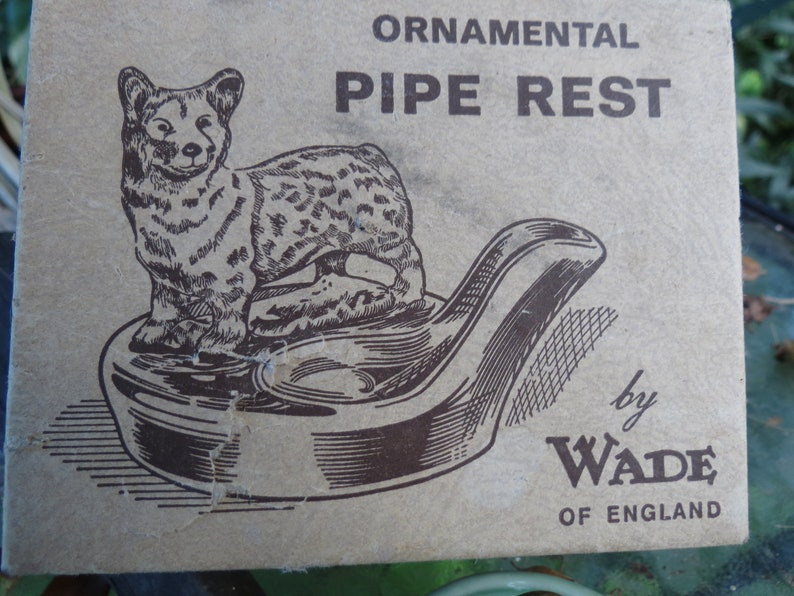 Wade Porcelain Dog Pipe Rest Ornamental Pipe Rest by Wade of | Etsy