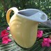 Hall Pitcher Vintage Yellow Pottery Pitcher Excellent - Etsy