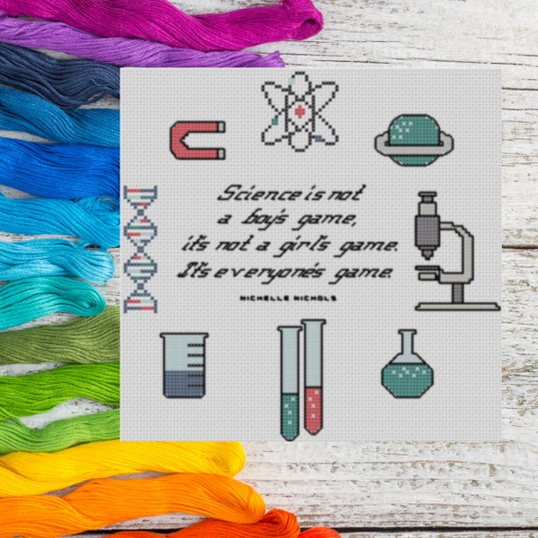Science Cross Stitch - Etsy