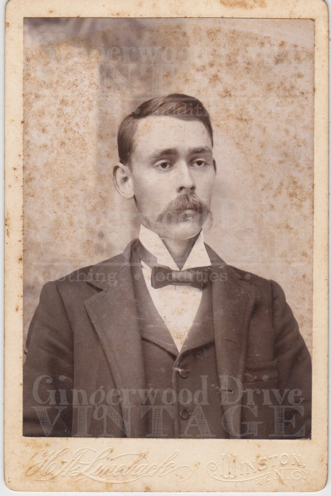 The Original Hipster Mustache Stache Old Vintage Photograph Photo Black ...