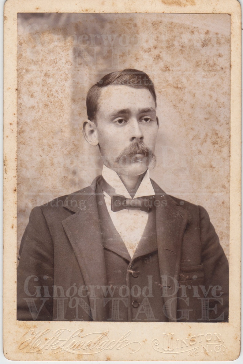 The Original Hipster Mustache Stache Old Vintage Photograph Photo Black ...