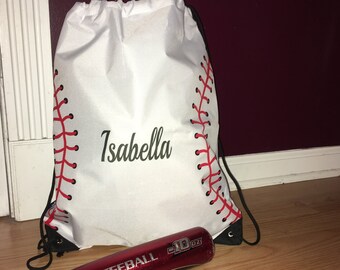 Softball Make up Bag. Custom Softball Bag. Softball Bag. Personalized ...