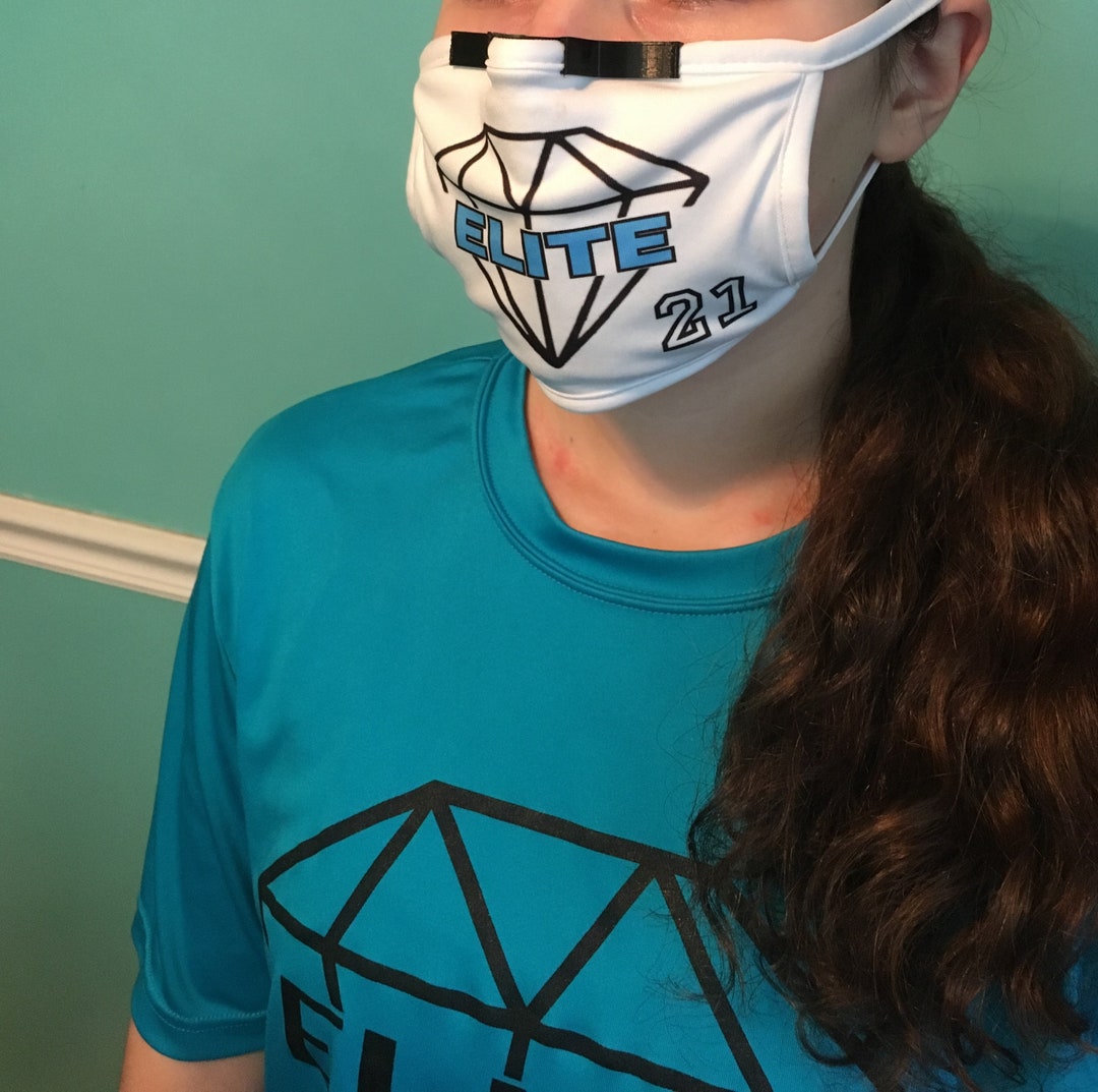 Face Mask Team Logo * 3 Layer * Volleyball Mask * Basketball Mask ...