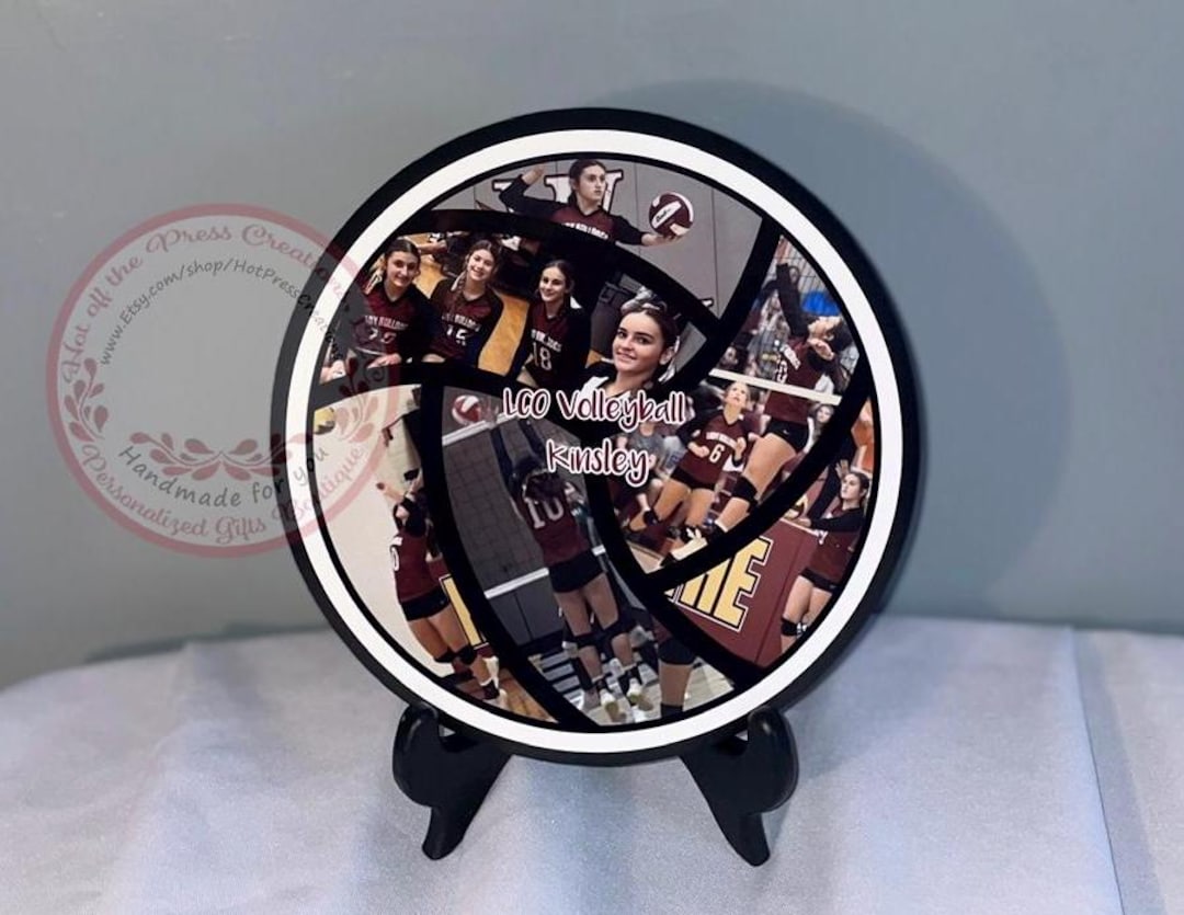 Volleyball Senior 2026 Photo Collage Plaque, Volleyball Player Team ...