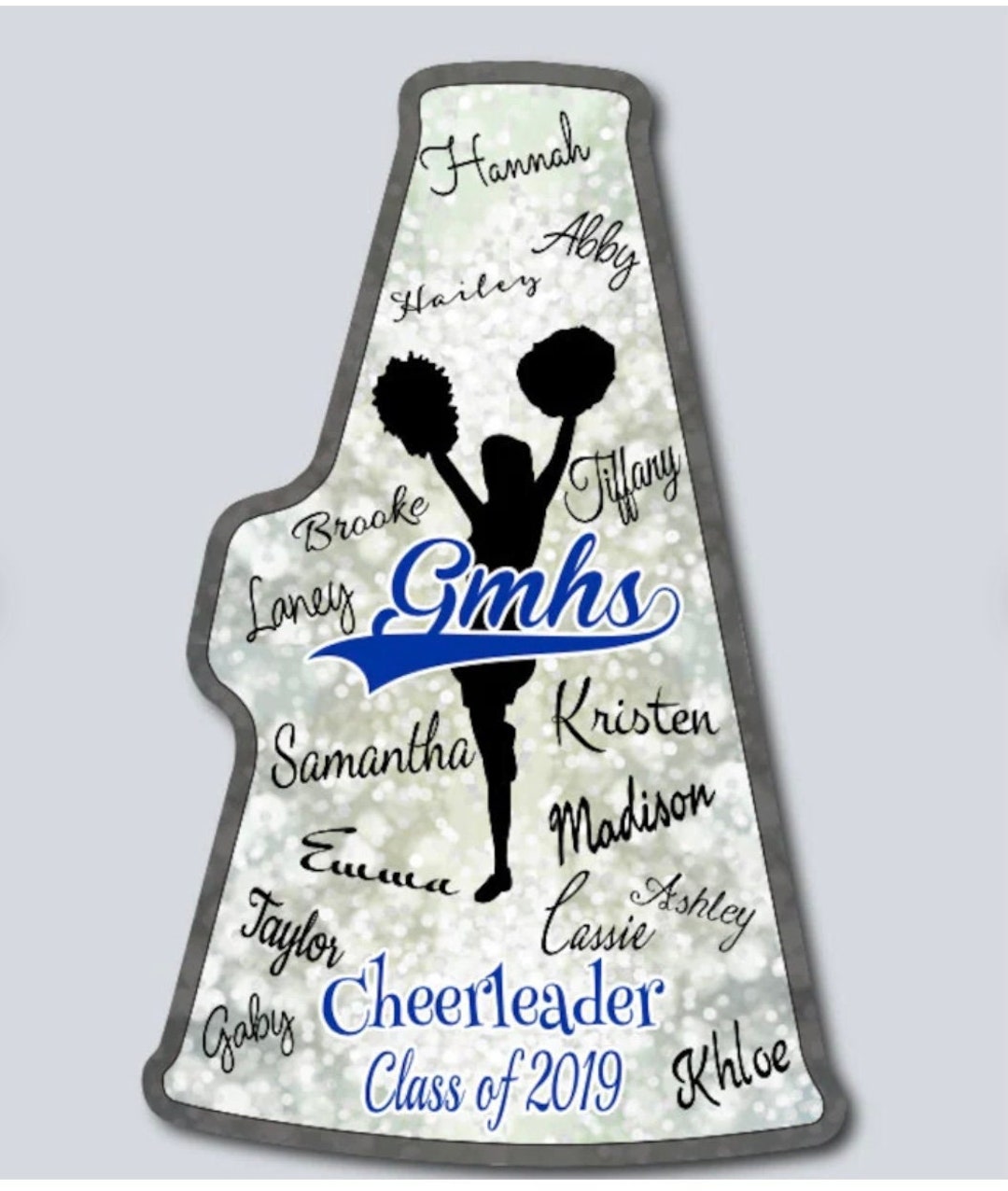 Cheerleader Senior 2024 Gift Autograph Plaque Cheer Award Cheer Coach ...