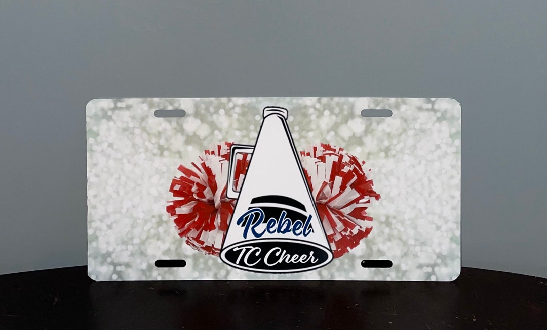 Cheerleader License Plate Monogram * Cheerleader Gift * Cheer Mom Gift ...