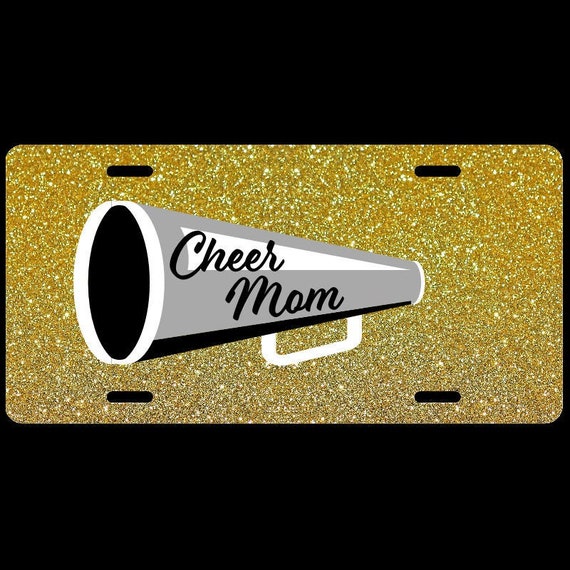 Cheerleader License Plate for Front of Car With Monogram | Etsy