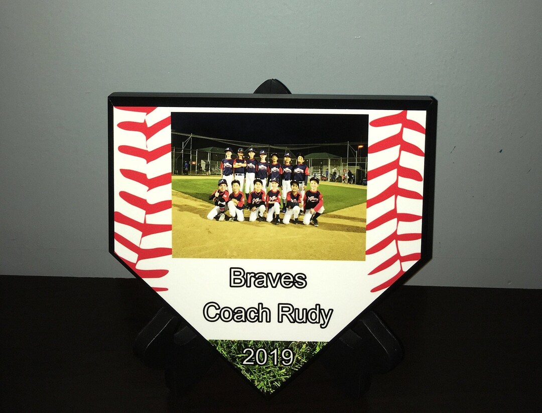 Softball Baseball Home Plate Plaque 6x6 With Team or Player - Etsy