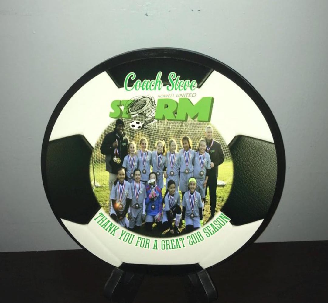 Soccer Award Autograph Team Plaque, Soccer Coach Gift, Soccer Player ...