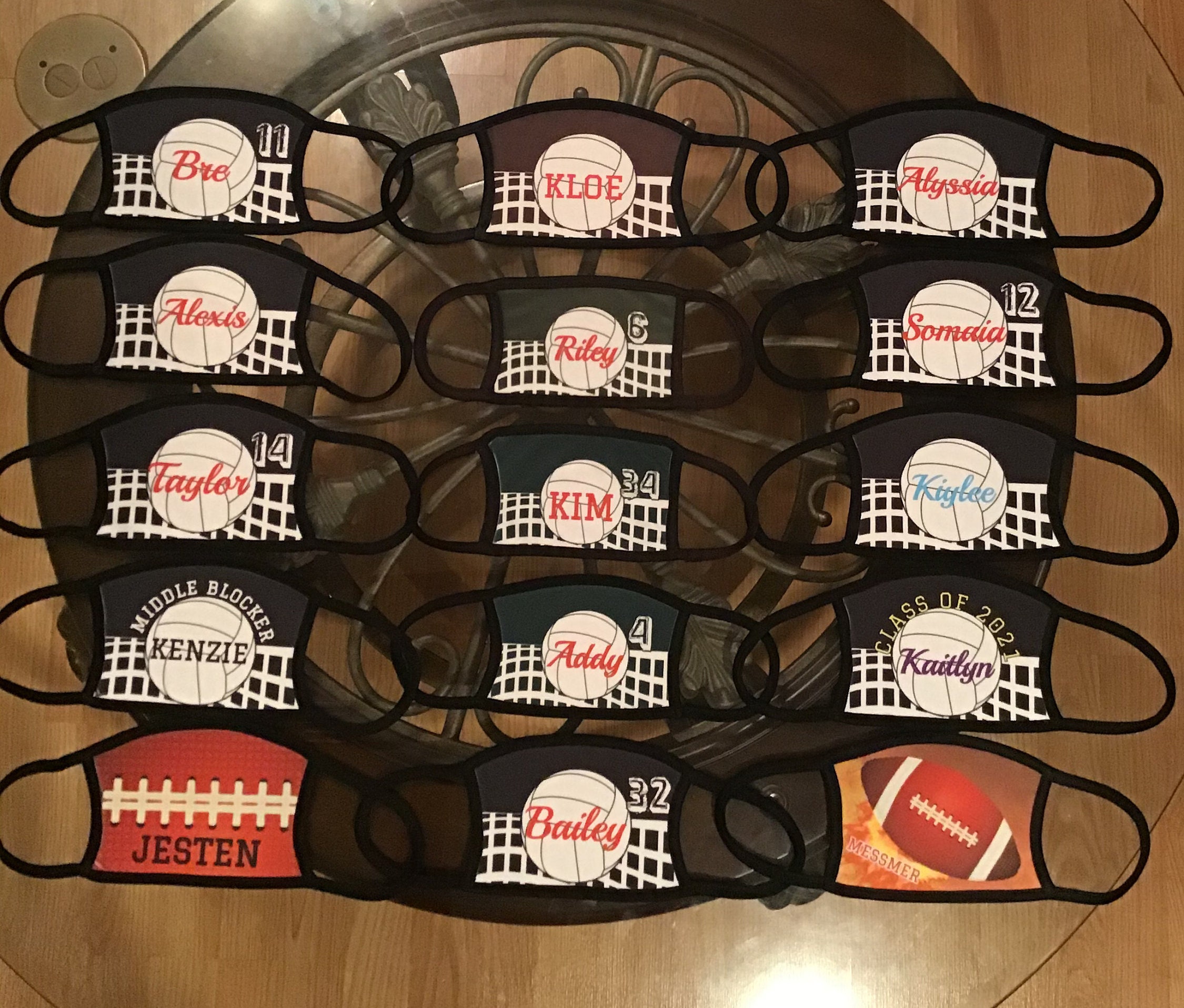 Volleyball Face Mask Basketball Face Mask Football Face - Etsy