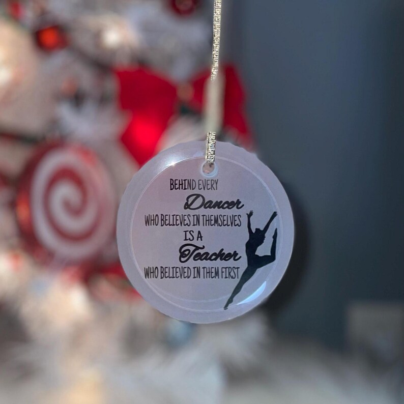 Christmas Dance Teacher Ornament, Dance Recital Teacher Gift, Dance ...