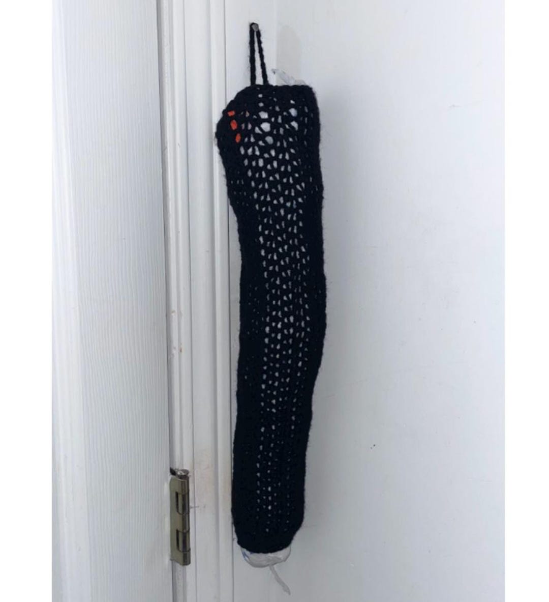 Bag Holder Crochet, Recycle Bag Holder, Plastic Bag Storage for Kitchen ...