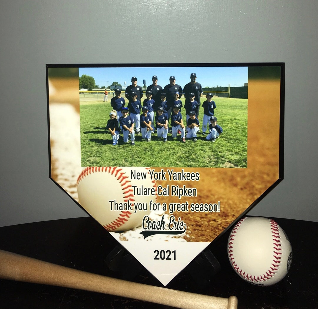 Baseball Home Plate Plaque Team Player Picture Baseball Senior Gift ...