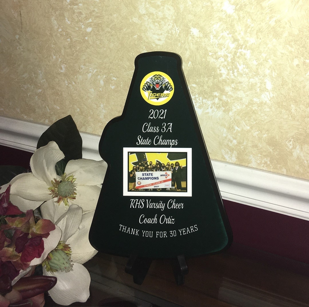 Cheerleader Award Senior 2024 Cheer Coach Plaque Cheer Sponsorship ...