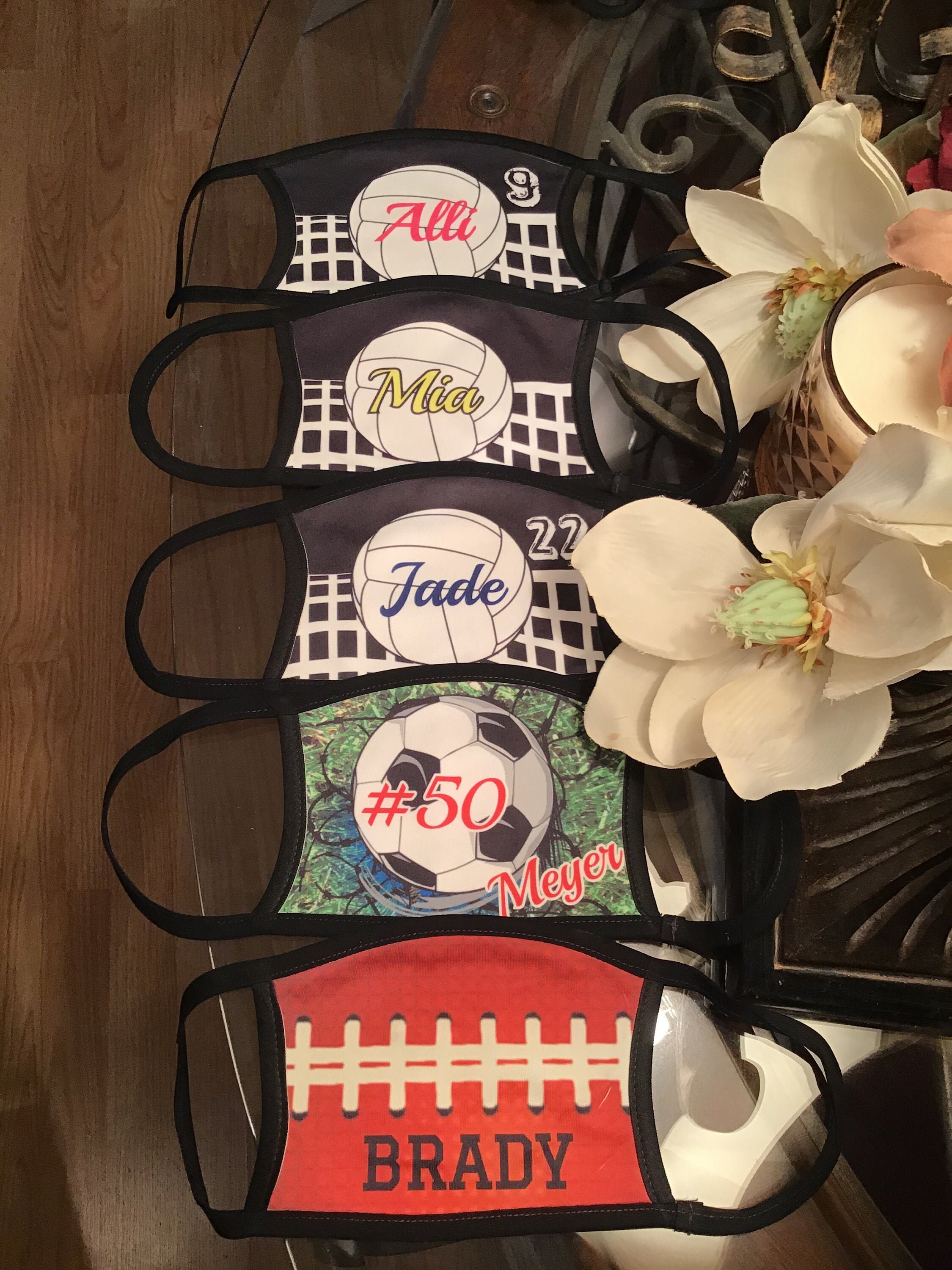 Volleyball Face Mask Basketball Face Mask Football Face - Etsy