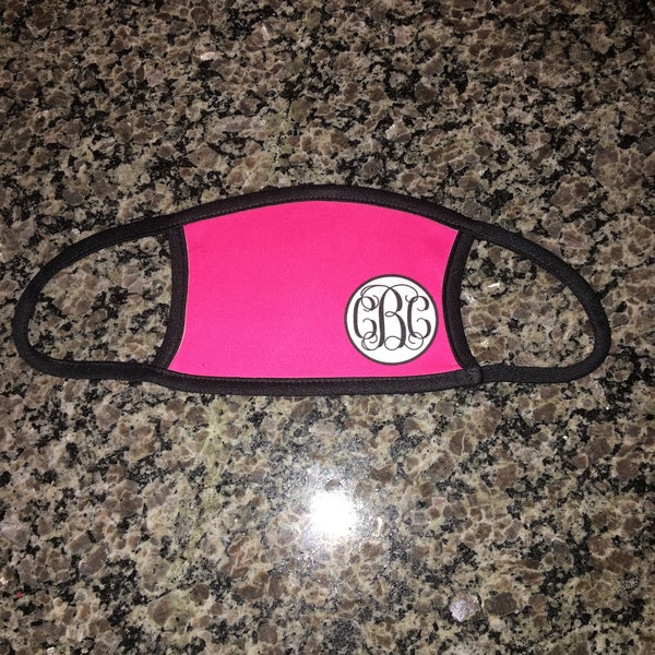 Monogrammed Mask - Etsy