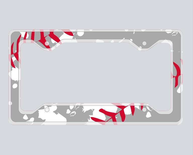 Baseball or Softball License Plate for Car Front With Monogram | Etsy