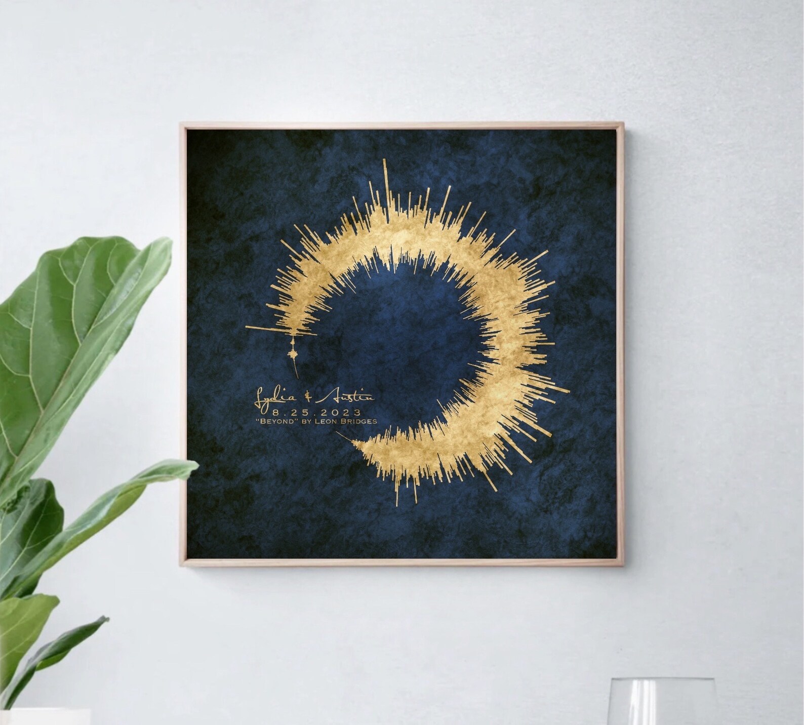 Custom Waveform Art, Spiral Custom Sound Art Print, Soundwave Art Print ...
