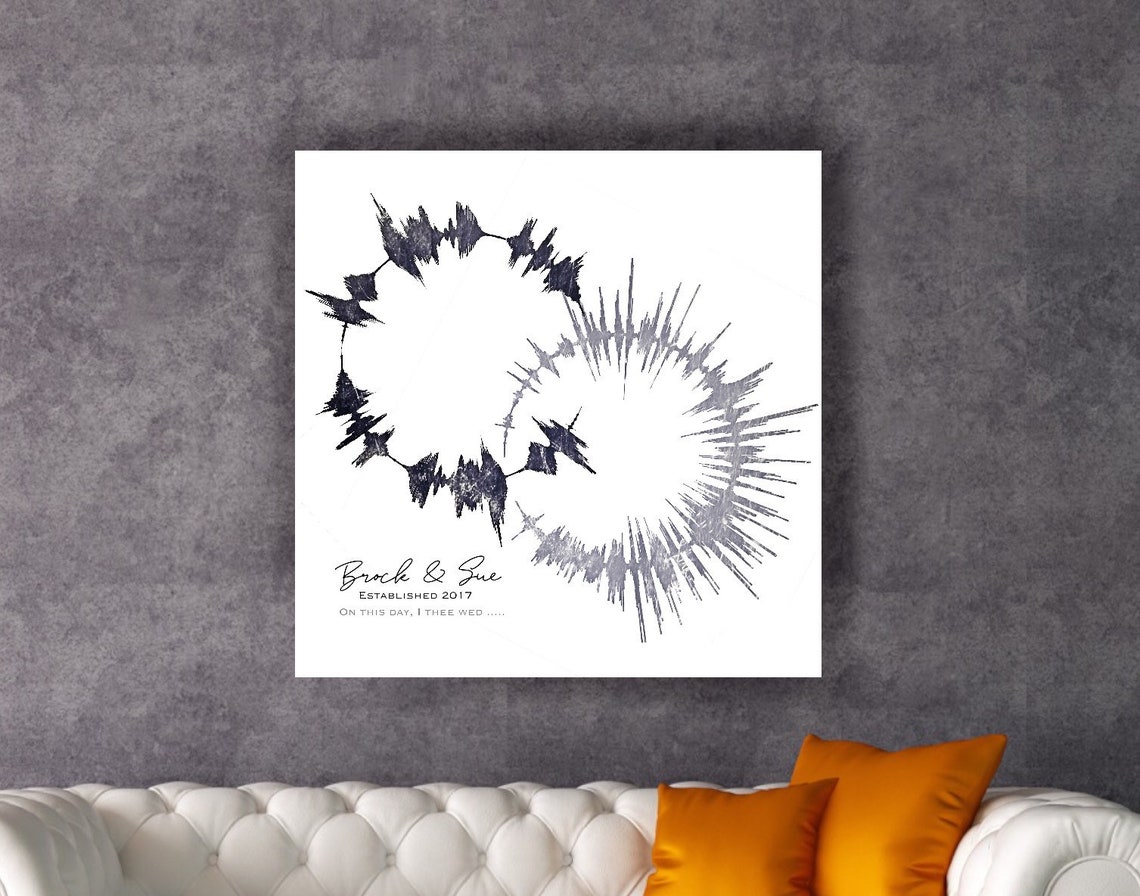 Sound Mixer Sound Art Print Soundwave Art Print Wedding Vows - Etsy