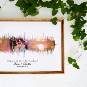 Sound Wave Print, Custom Sound Wave, Anniversary Gift for Him, Song ...