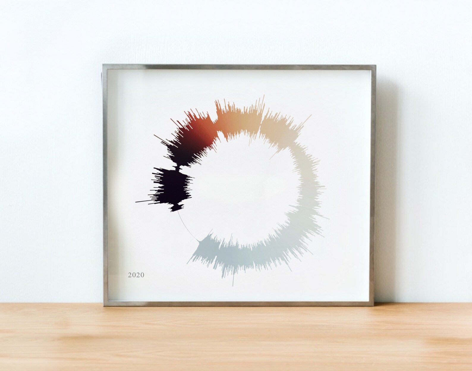Custom Waveform Art, Spiral Custom Sound Art Print, Soundwave Art Print ...
