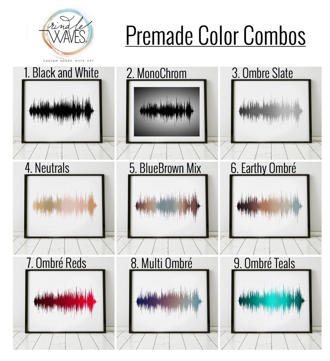 Custom Waveform Art Spiral Custom Sound Art Print Soundwave - Etsy