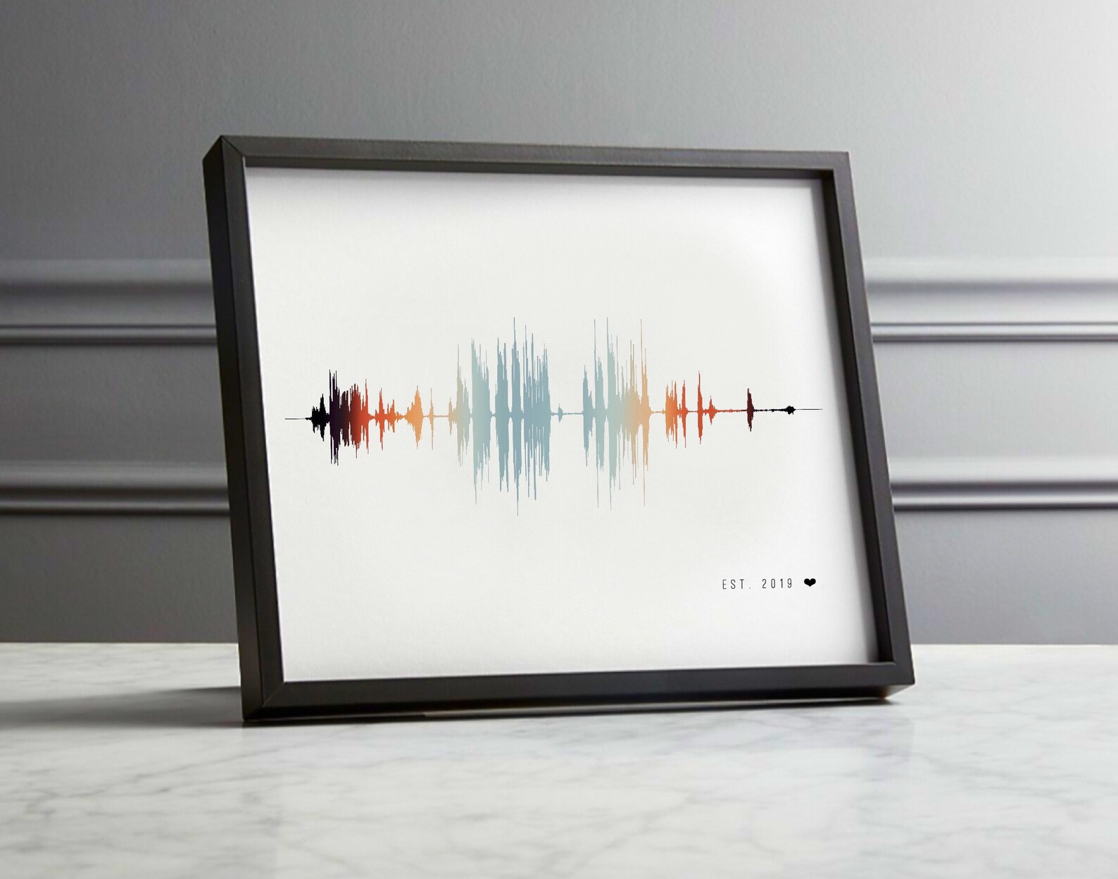 Sound Wave Art on Canvas Personalised Sound Wave Print Song | Etsy