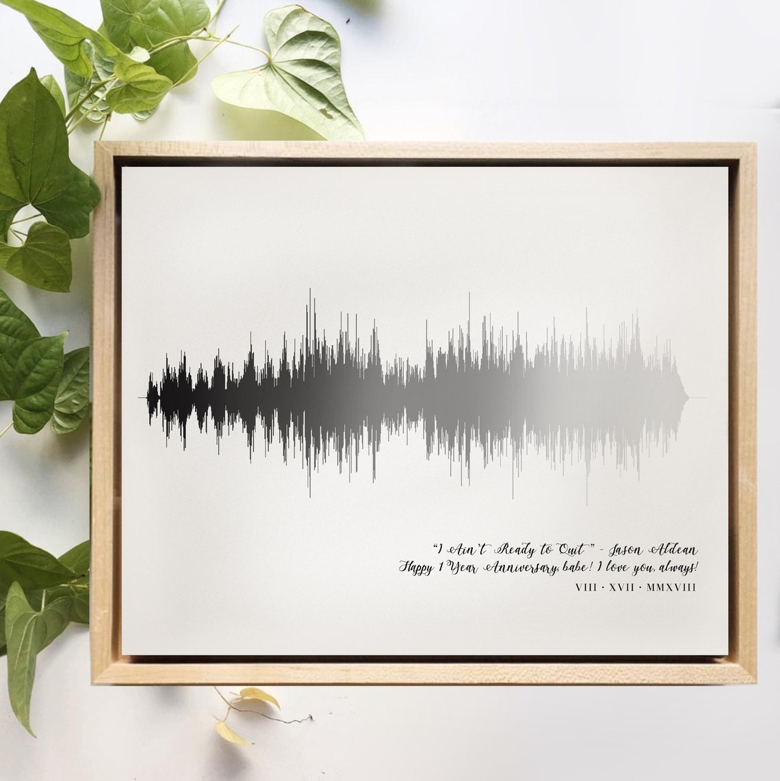 Custom SoundWave Art on Canvas Sound Wave Art Print Custom | Etsy