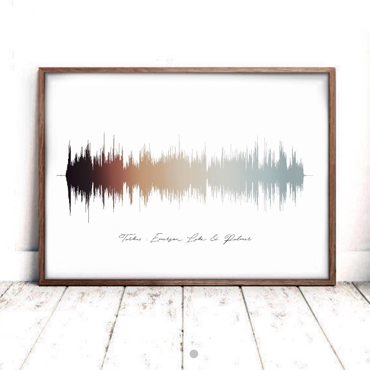 Sound Wave Band Poster Art Art for Music Room Gift for | Etsy