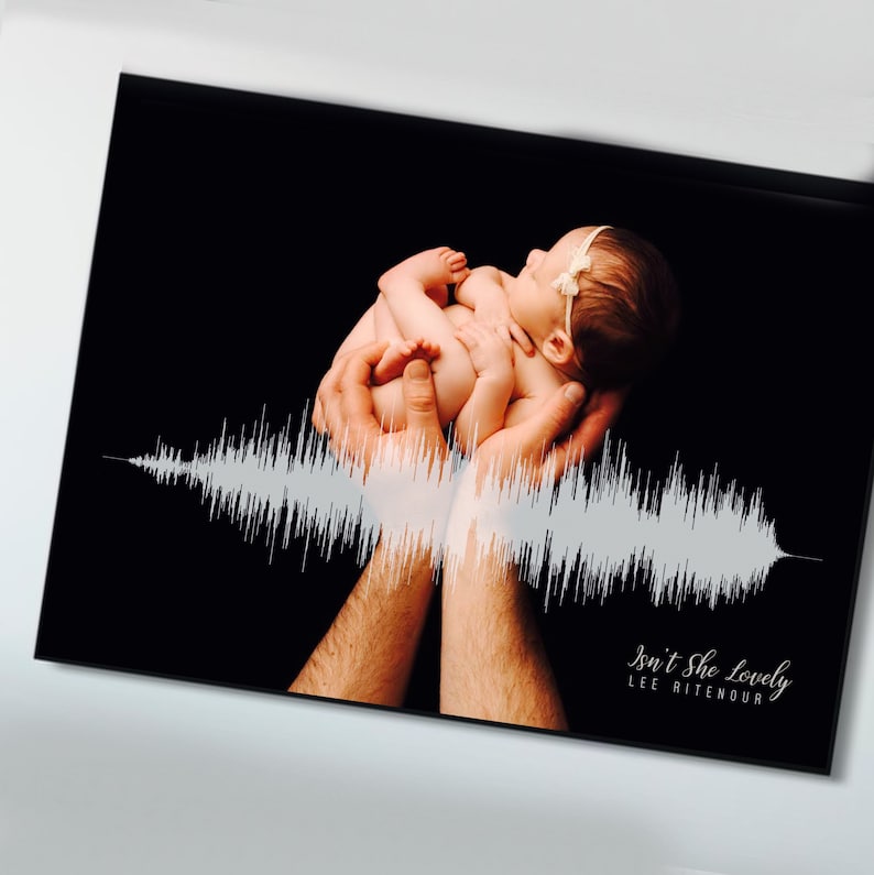 Custom Heartbeat Sound Wave Art Baby Heart beat Soundwave | Etsy