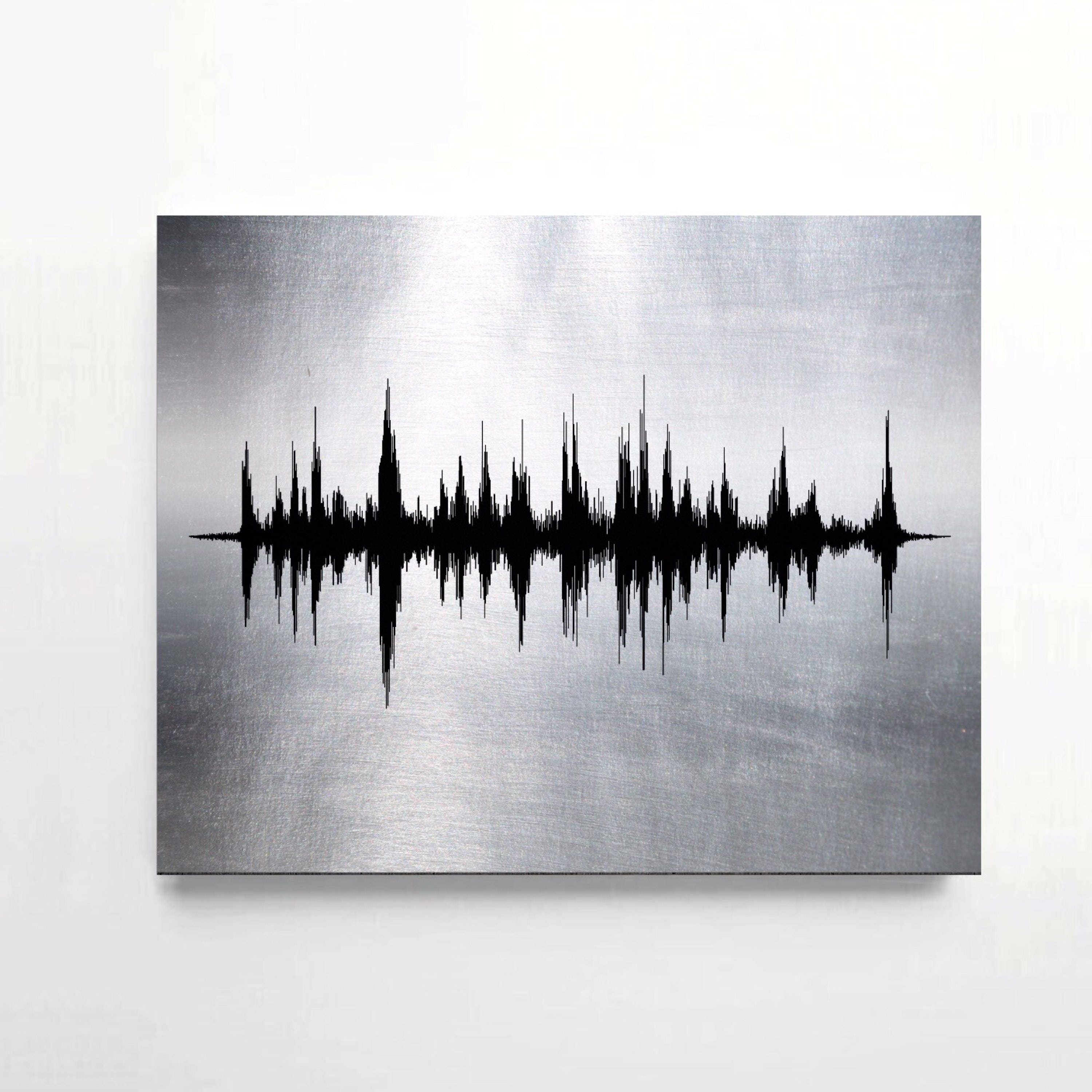 Soundwave Print Metal Wall Art Gift for Dad Dad Gifts Dad | Etsy