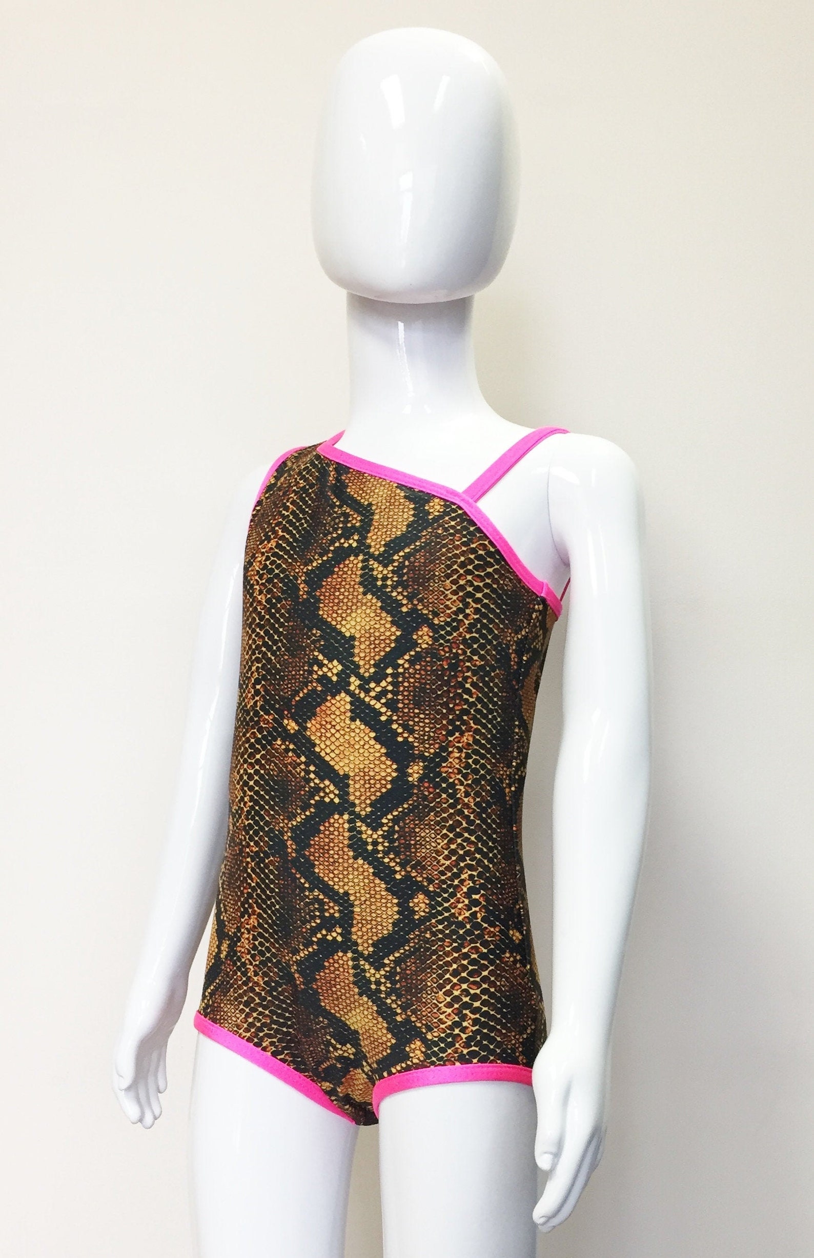 Sneaky Snake Phython Girls Swimsuit dance leotard skating | Etsy