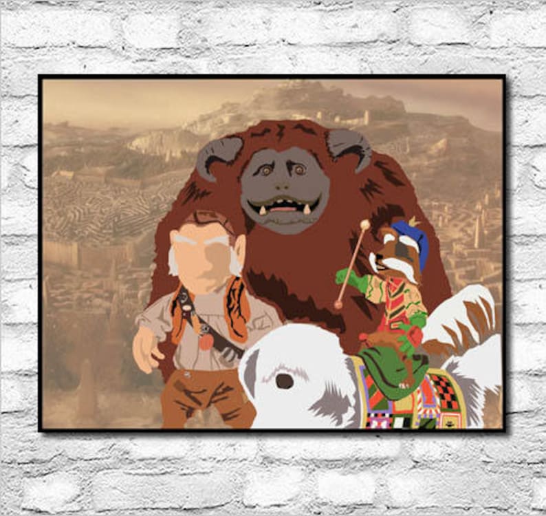Labyrinth Movie Art Print: Hoggle, Ludo, Sir Didymus Soundwave Poster ...