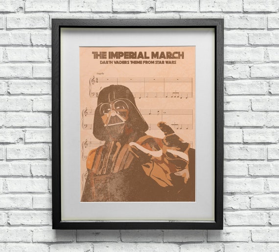 Star Wars Darth Vader Imperial March Custom Theme Tune Sheet | Etsy
