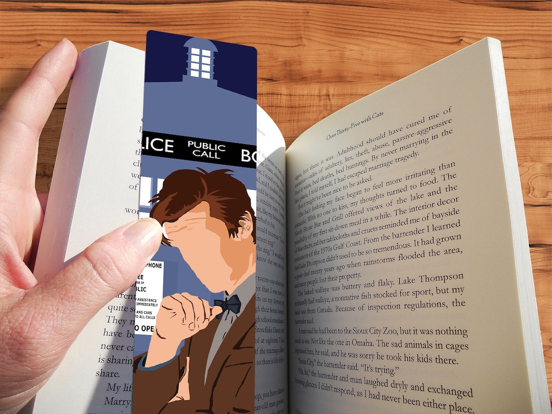 Custom 11th Doctor Bookmark Minimalist Style Who Art Geeky Sci-fi Fan ...
