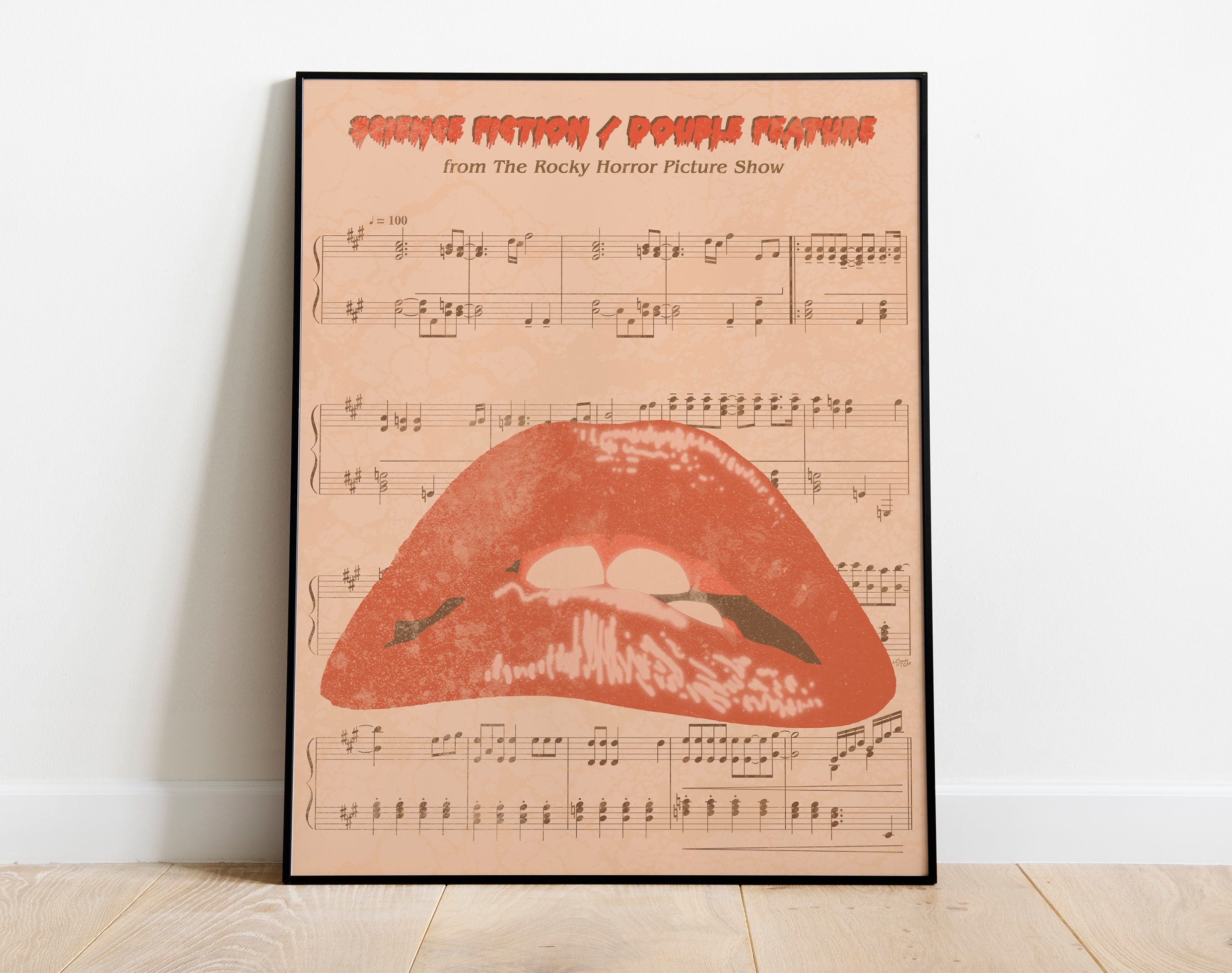 Science Fiction Double Feature Rocky Horror Sheet Music Wall - Etsy