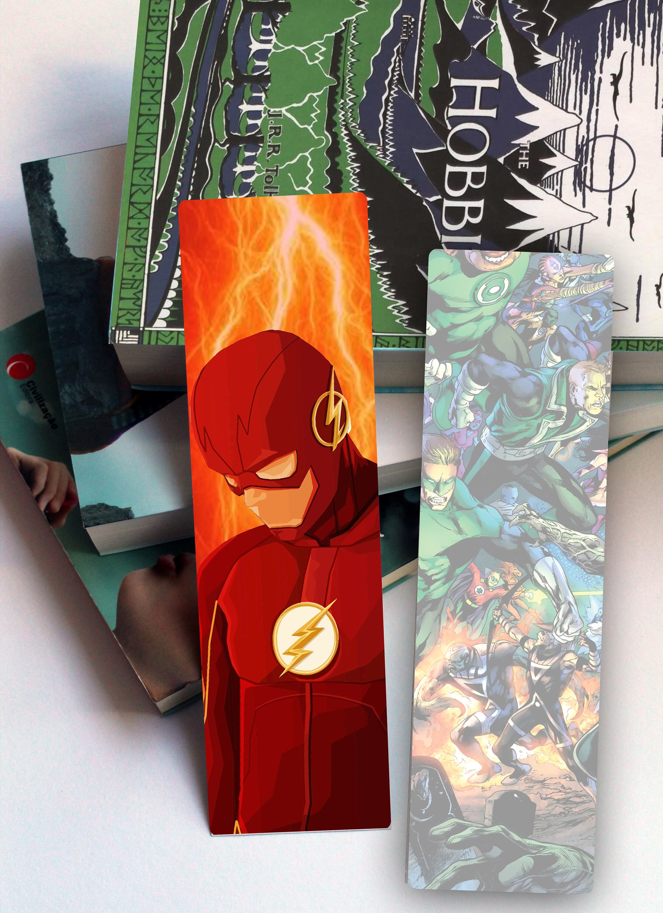 Custom DC Comics The Flash Justice League Bookmark Minimalist | Etsy