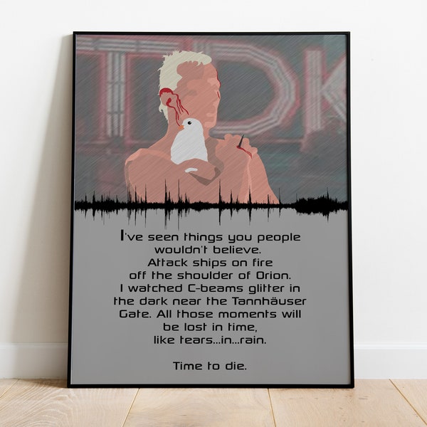 Blade Runner Roy Batty Poster - Etsy